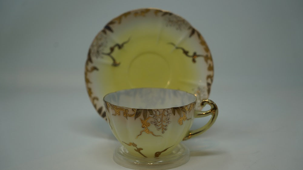 Nippon Egg Shell Hand Painted Gold and Enamelled Floral – Hockridge China